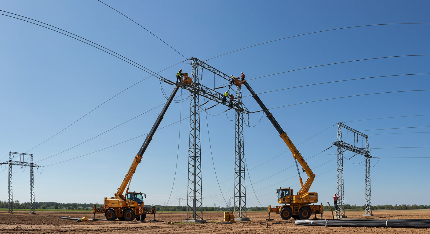Electric Tower Installation for Reliable Power Grids - Xytower