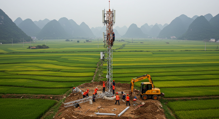 Telecom Monopole Tower Installation in China: A Guide - Xytower