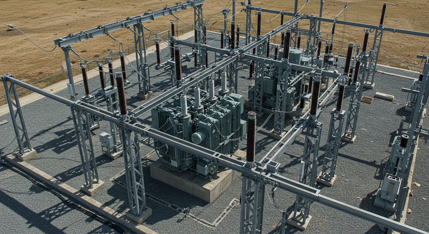 110kV Substation Framework Supplier with Design Service