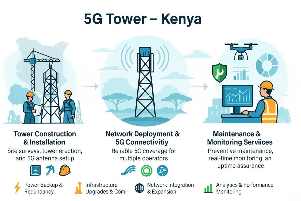 5G Tower in Kenya for Next-Gen Network Expansion