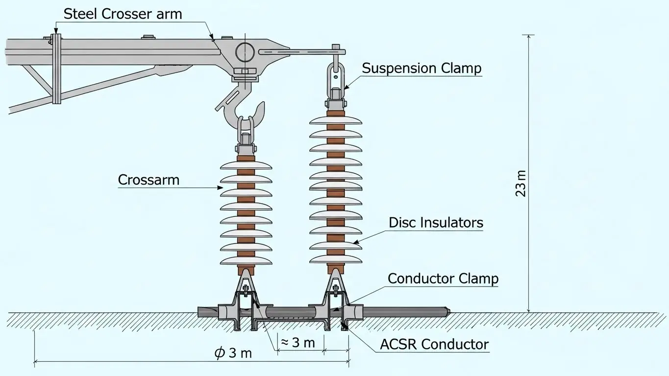 Suspension Tower for Transmission Lines: Design & Applications - Xytower