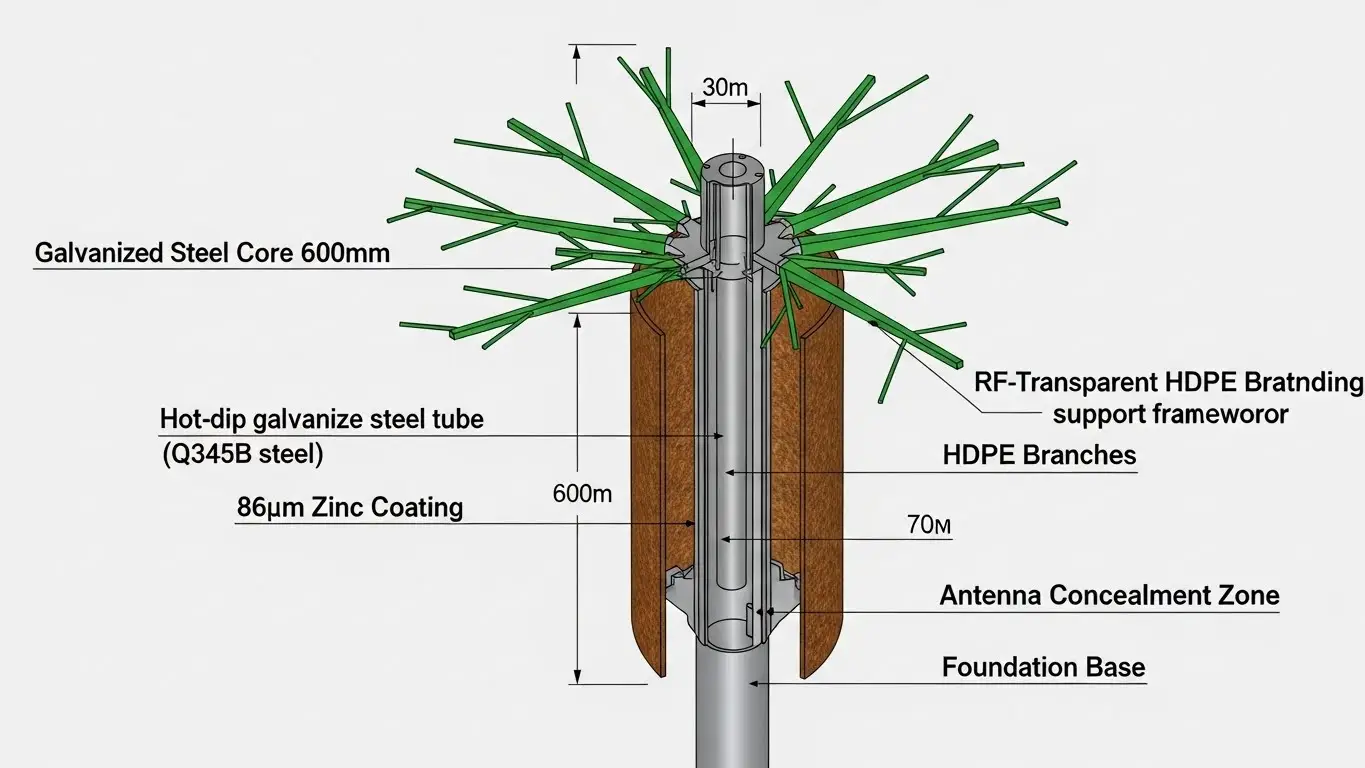 Camouflage Telecom Tower: Tree & Palm Designs - Xytower