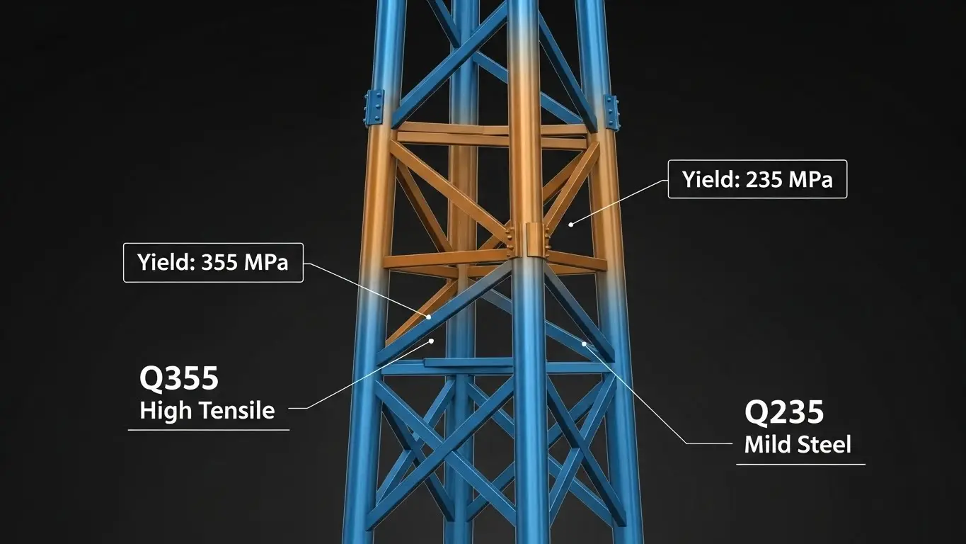 What Steel Grades Are Used in Mobile Communication Towers?